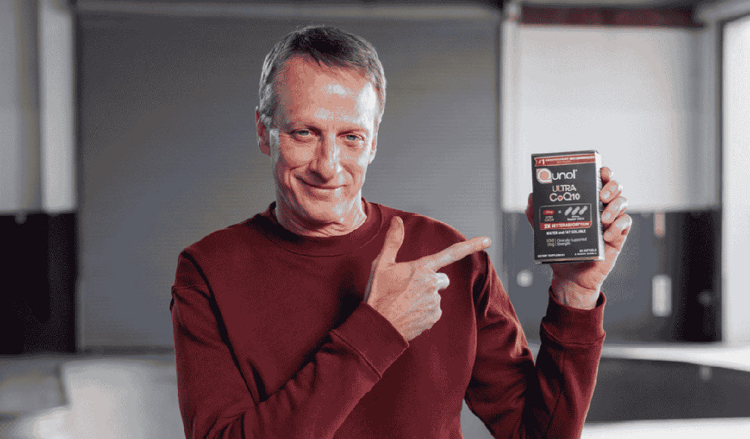 Qunol Is Back with Tony Hawk and He’s Still Keeping Up With Life’s Tur