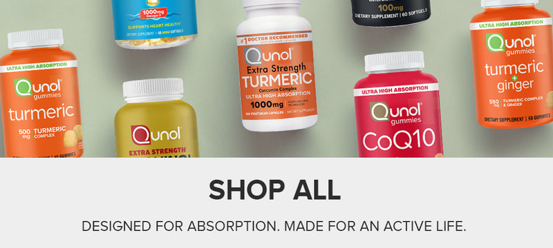 Qunol CoQ10 & Turmeric Supplements | Ubiquinol | Curcumin | Products