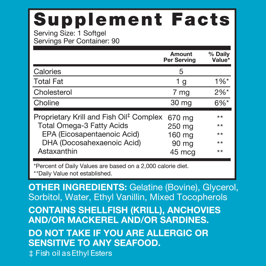Advanced Omega-3 Krill & Fish Oil Softgels, 250mg | Qunol