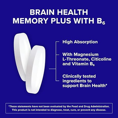 Brain Health Memory Plus + B6