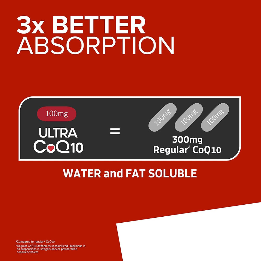 Qunol® Ultra CoQ10 100mg – 3x Better Absorption