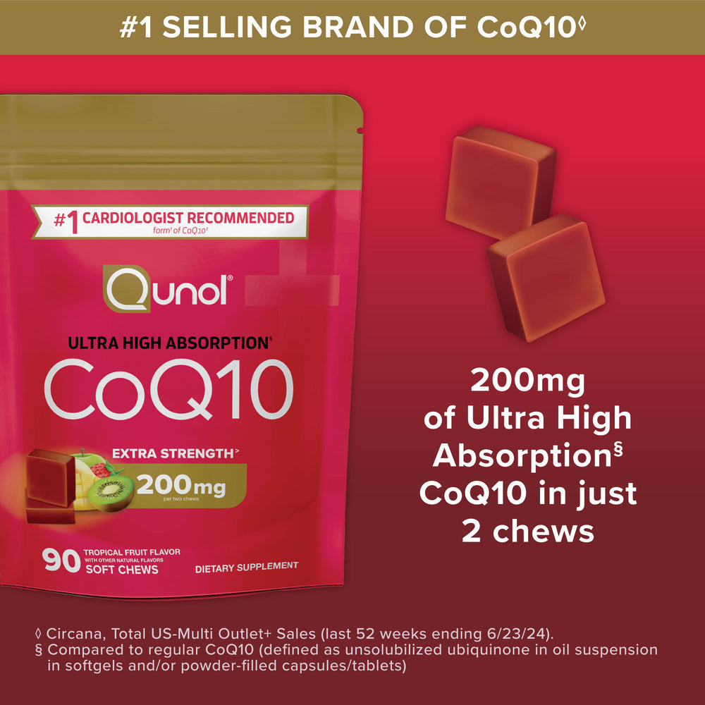 Coq10 Chews 200mg Tropical Fruit Flavor