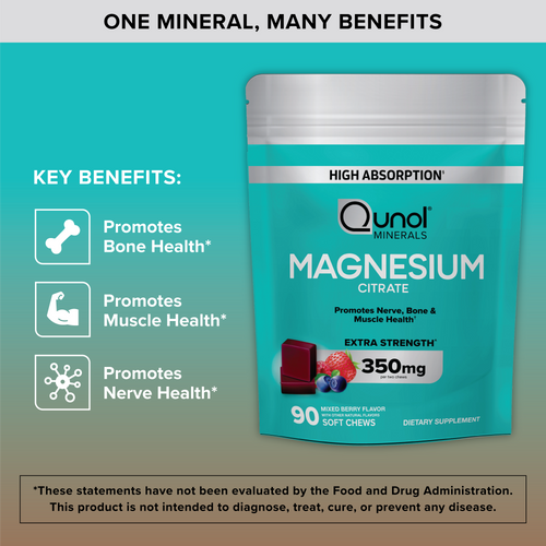 Magnesium Citrate Chews – Soft Magnesium Chewables | Qunol