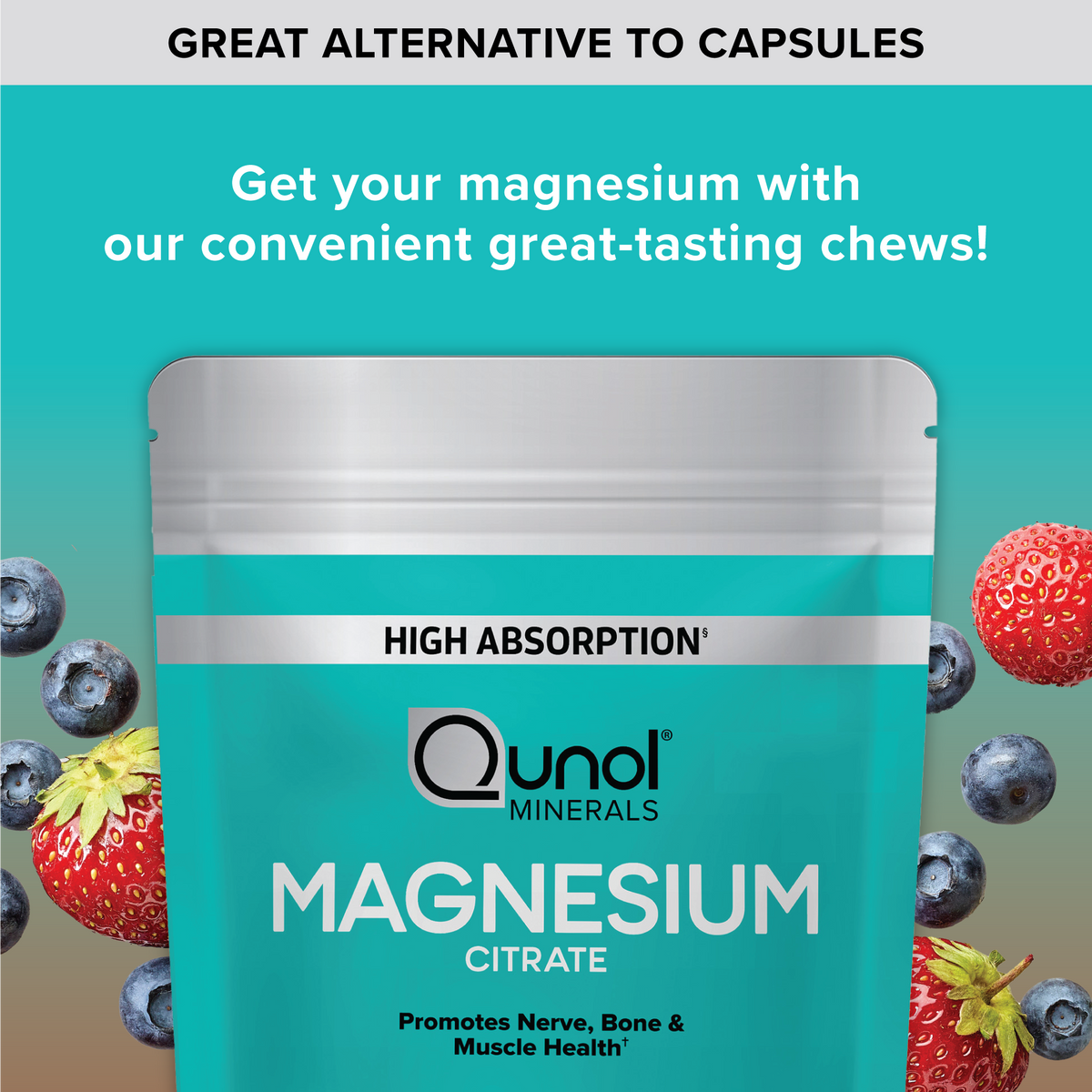 Magnesium Citrate Chews – Soft Magnesium Chewables | Qunol