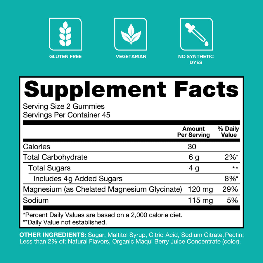 Magnesium Glycinate Gummies 120 mg