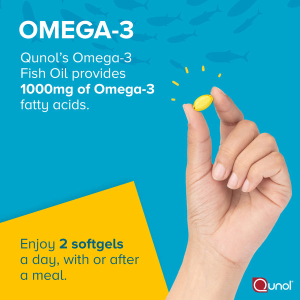 Omega-3 Mini Fish Oil Pills, 1000mg | Qunol