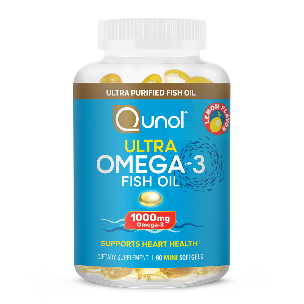 Omega-3 Mini Fish Oil Pills, 1000mg | Qunol