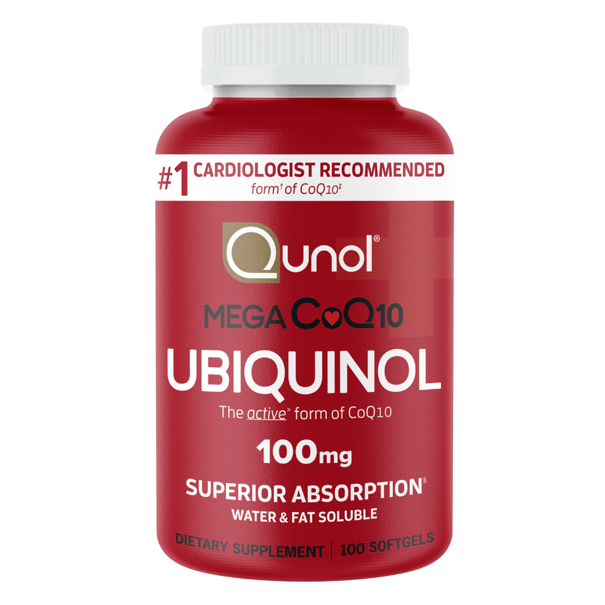 Mega Ubiquinol CoQ10, 100mg | Qunol