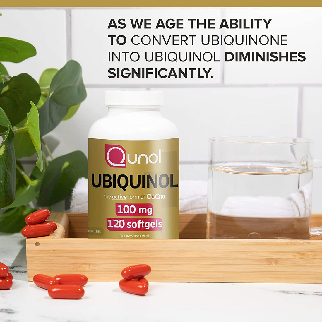 Ubiquinol, 100mg Softgels, 120ct | Qunol