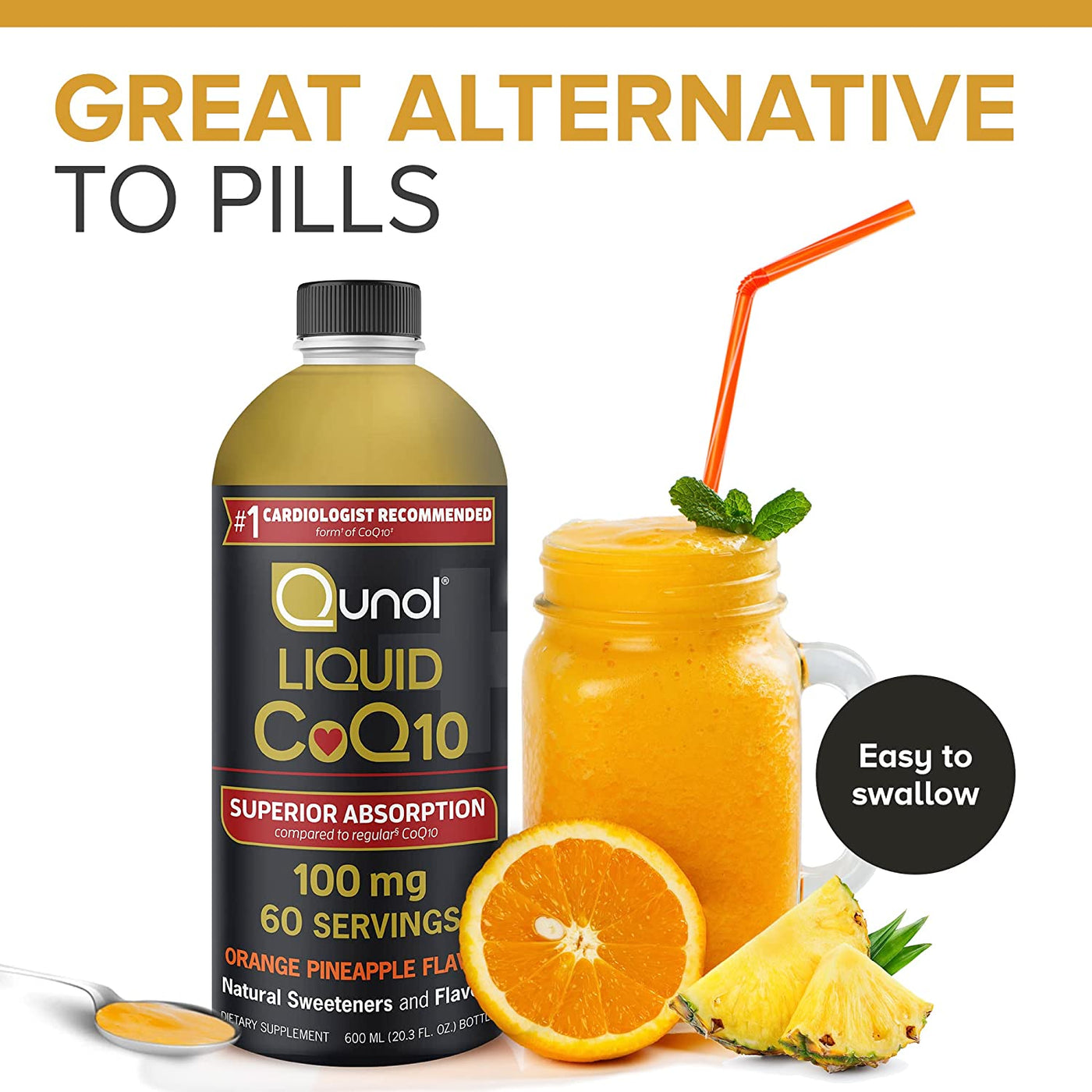 Liquid CoQ10, 100mg | Qunol