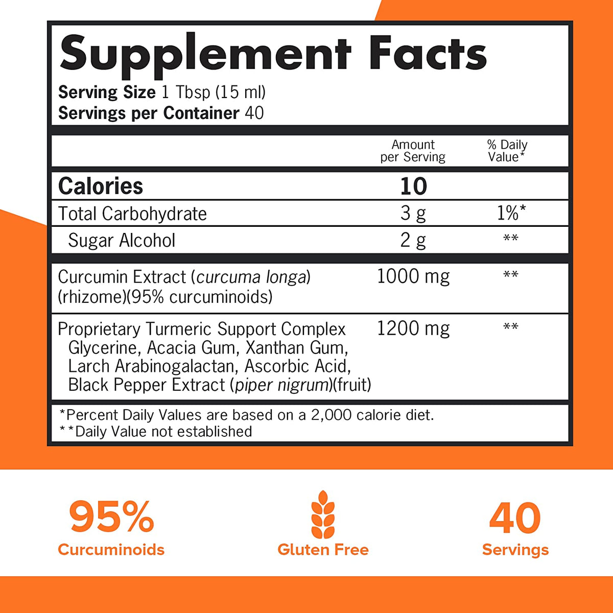Liquid Turmeric Curcumin, 1000mg | Qunol