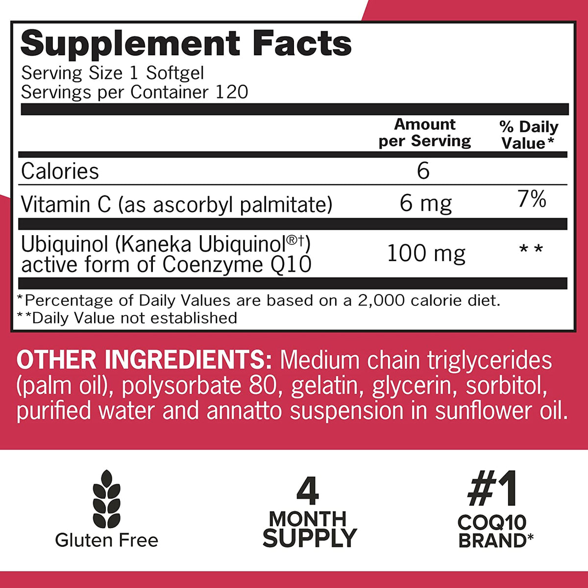 Mega Ubiquinol CoQ10, 100mg | Qunol
