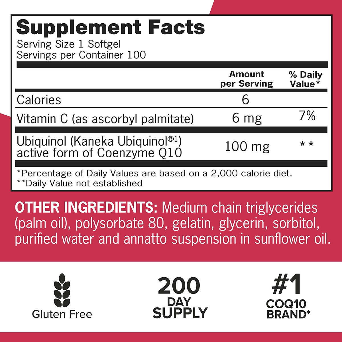 Qunol® Mega Ubiquinol CoQ10, 100 mg - Superior Absorption