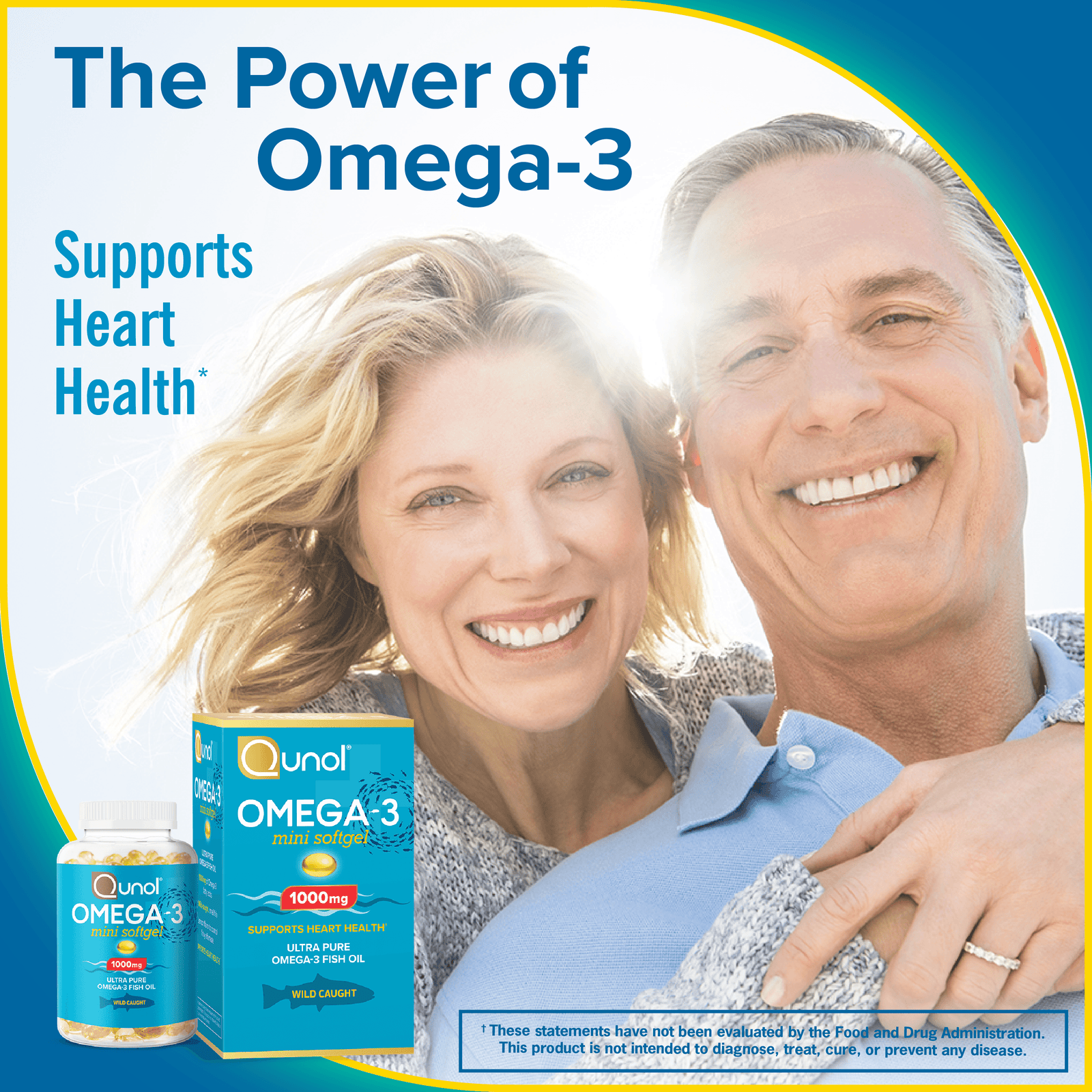 Omega-3 Mini Fish Oil Pills, 1000mg | Qunol
