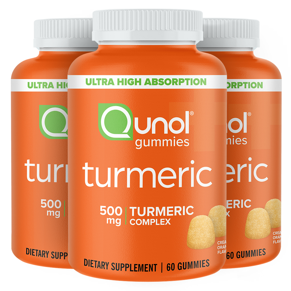 Turmeric Curcumin Gummies, 500mg | Qunol