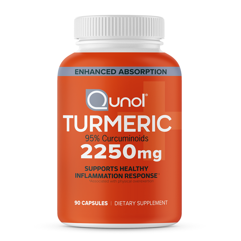 Turmeric Curcumin with Black Pepper Extract, 2250mg | Qunol